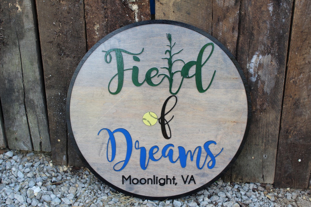 Large Softball Field Sign Round Baseball Field Over Sized Corn Field ...