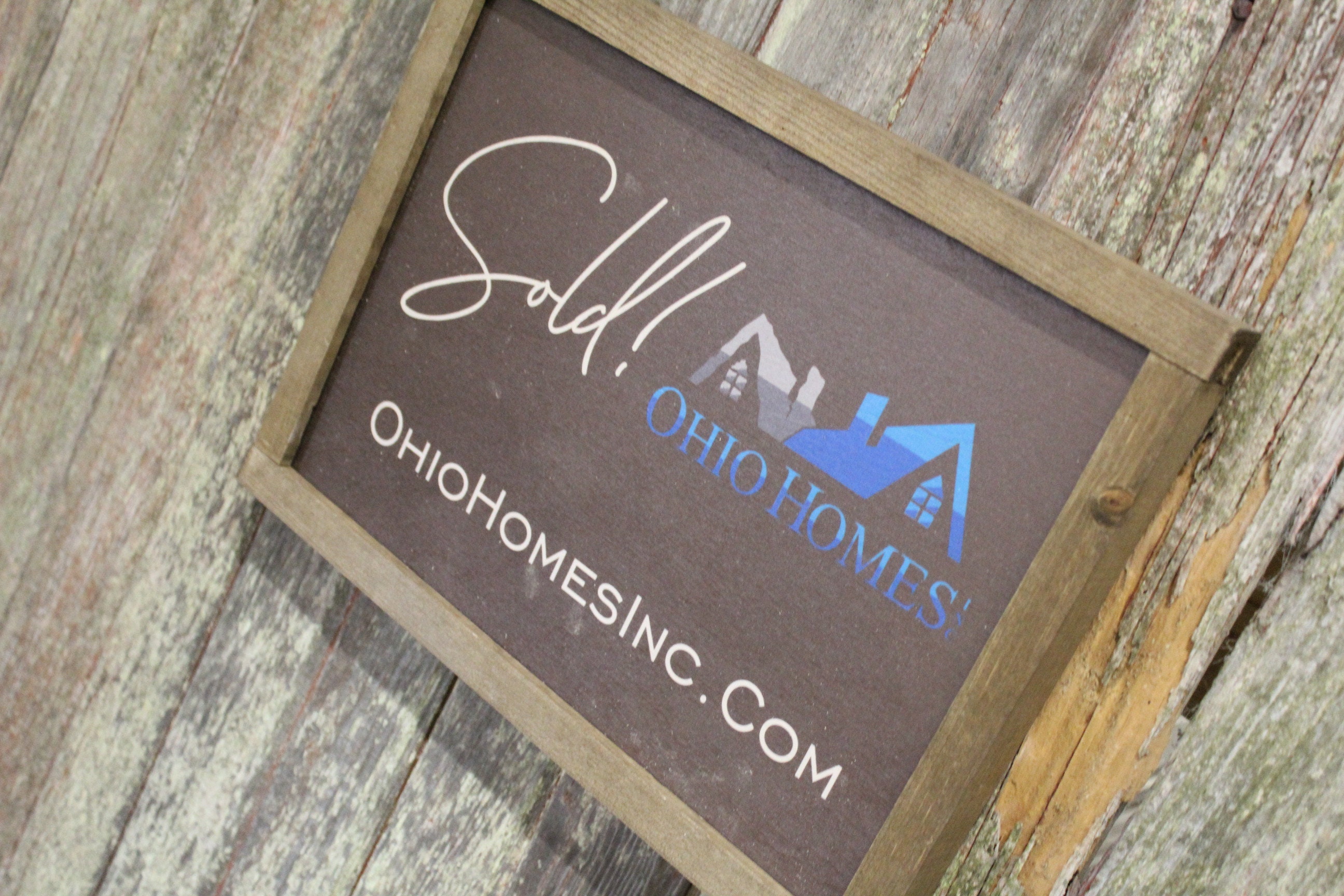 Sold Realtor Sign Wood Photography Prop Sign Advertising | Etsy