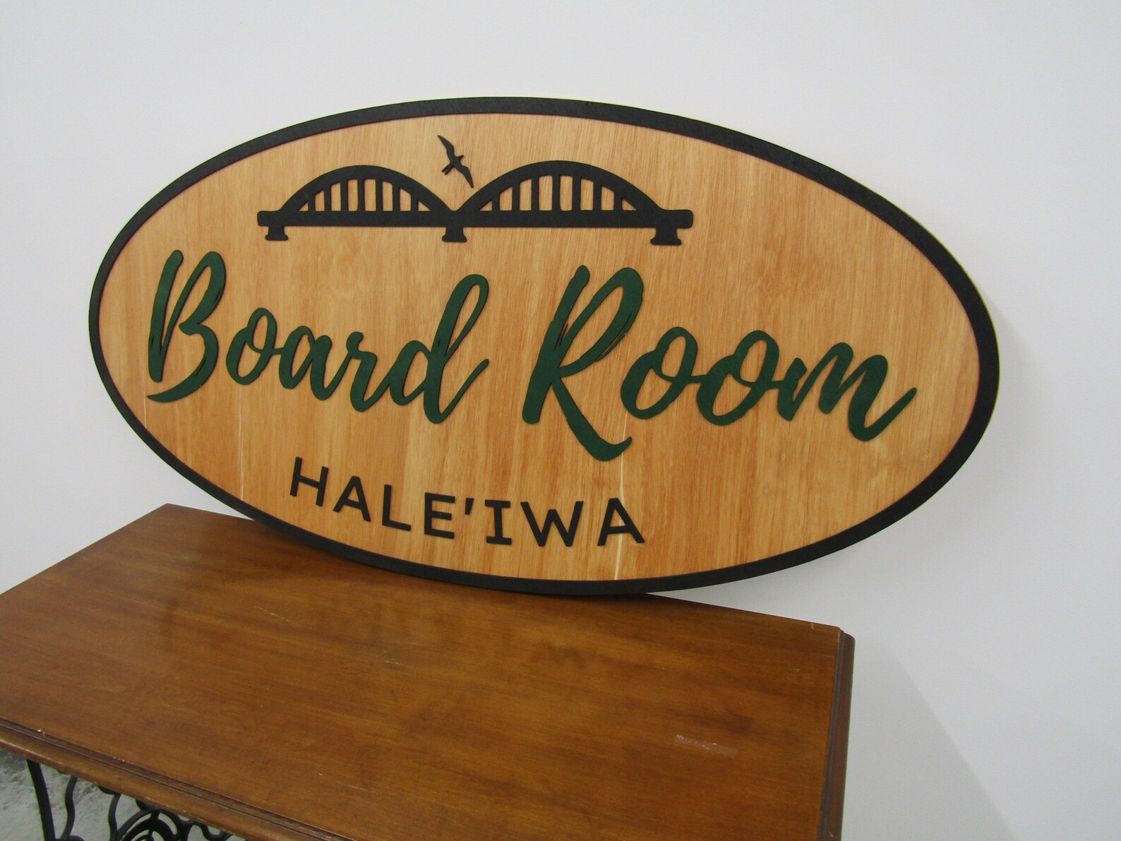 Custom Oval Business Sign Commercial Signage Over Sized Logo ...