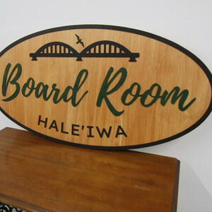 Custom Oval Business Sign Commercial Signage Over Sized Logo ...