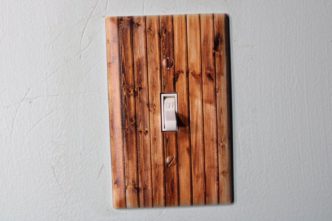 Rustic Wood Light Switch Cover Plate: Farmhouse Decor - Etsy