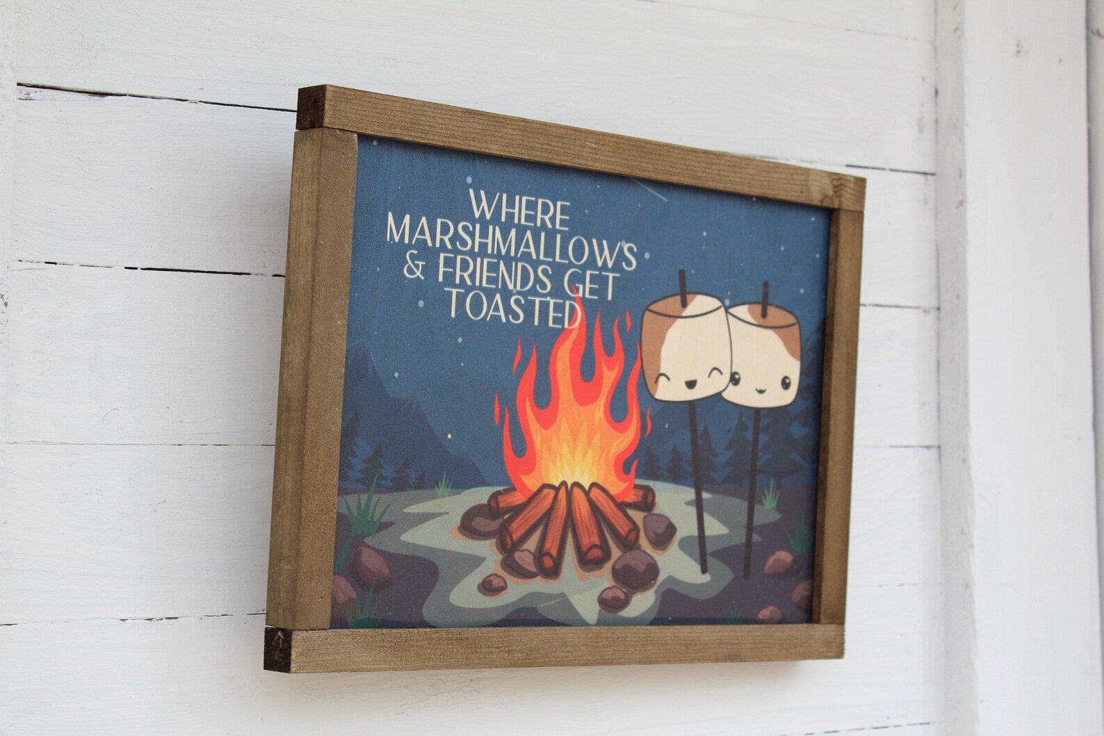 Campfire Sign Where Marshmallows and Friends Get Toasted Wood - Etsy