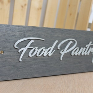 Door Sign Food Pantry Business Sign Unframed Name Plate Commerical ...