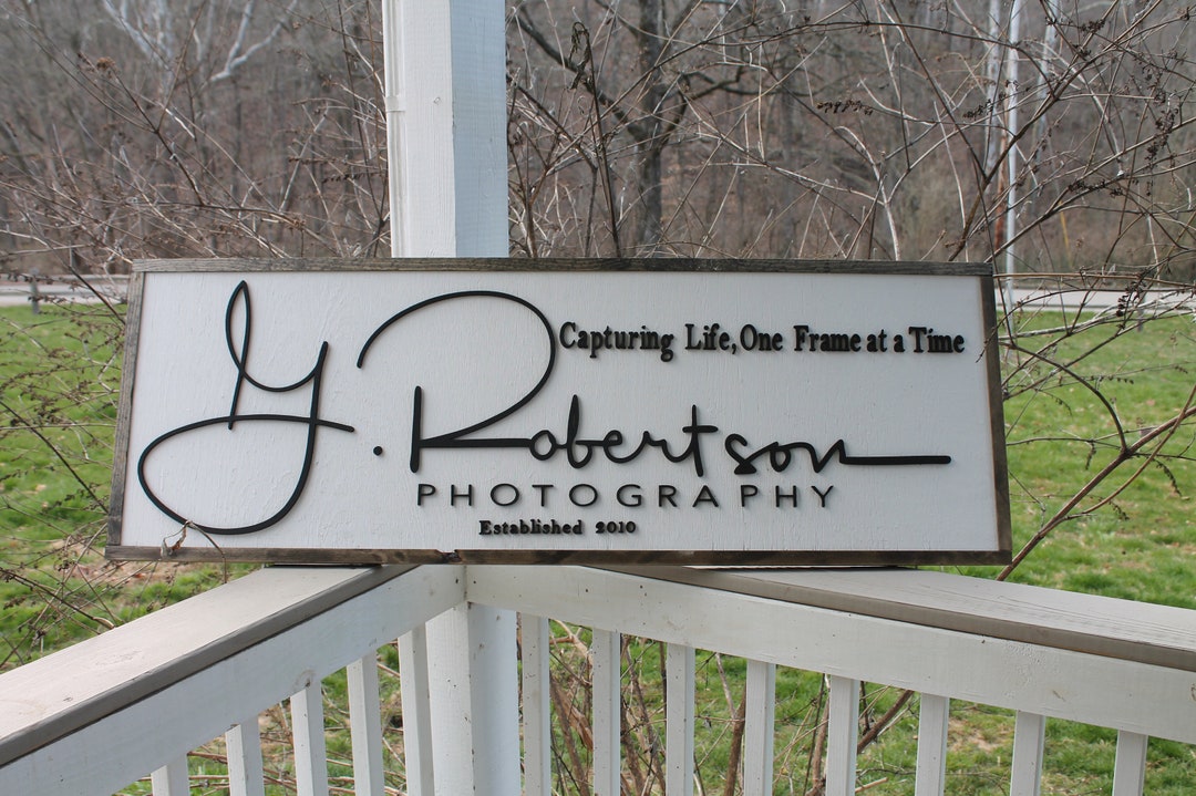 Large Custom Business Sign, Signature, We Use Your Actual Graphic ...