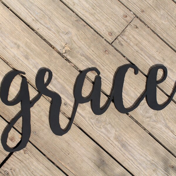 Wooden Grace Sign - Etsy