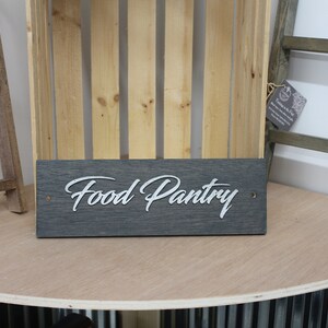 3D Wood Food Pantry Sign • Raised Letter Farmhouse Kitchen Decor ...
