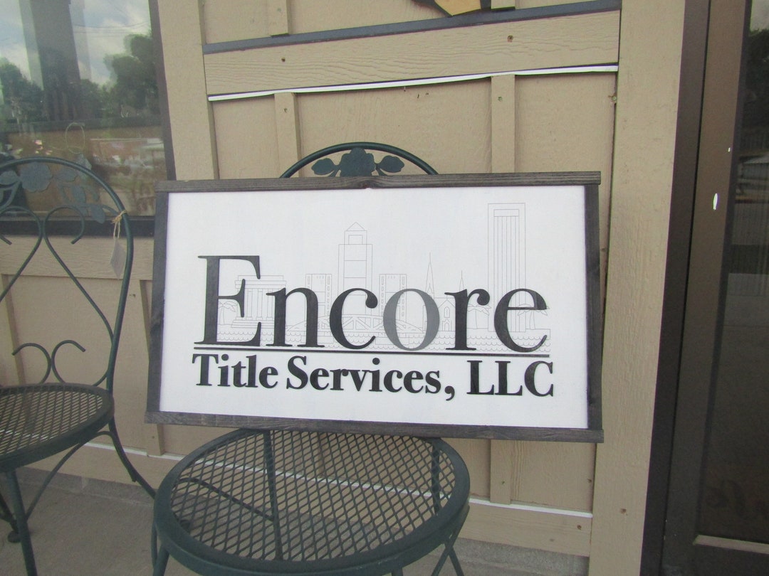 Custom Title Services Commerical Signage Cityscape Engraved and Raised ...