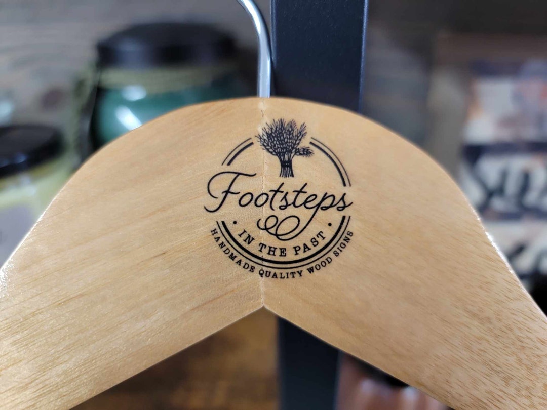 Business Clothing Hangers Store Front Custom Clothes Hanger Printed ...