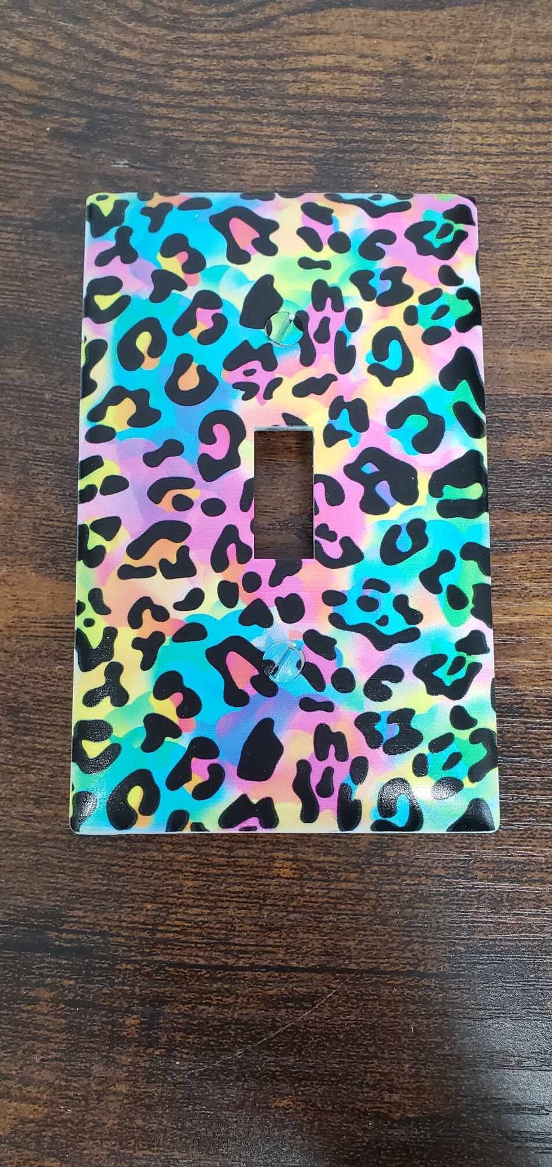 Rainbow Cheetah Print Light Switch Cover - Nursery Decor - Etsy