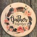 Gather Together Boho Wall Hanger Feathers Wood Door Hanger Floral Roses ...