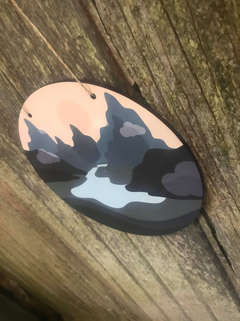 Outdoor Mountain Scenery Sign River Sun Decor Cabin Wall - Etsy