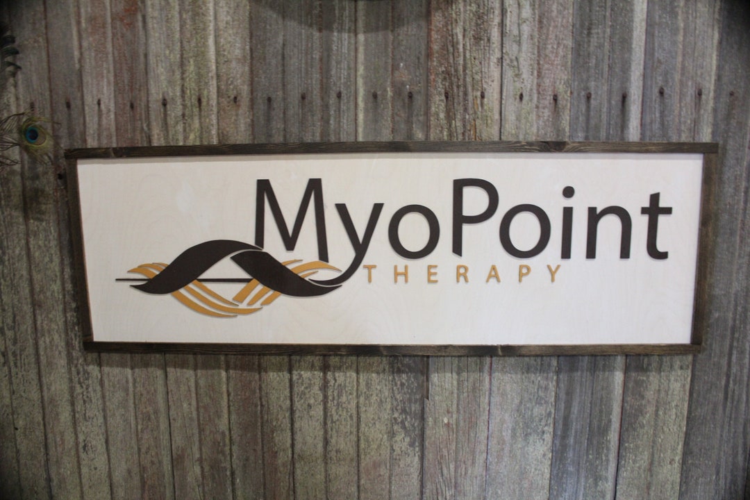 Therapy Small Business Custom Wood Sign Large Commercial Signage ...