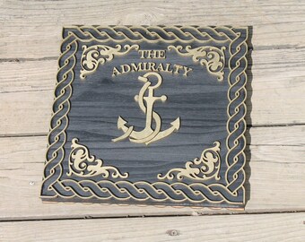 Wooden Anchor Sign - Etsy