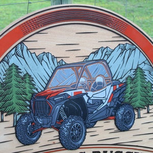 Custom Logo Emblem Raised Text Business Sign Image Large ATV ...