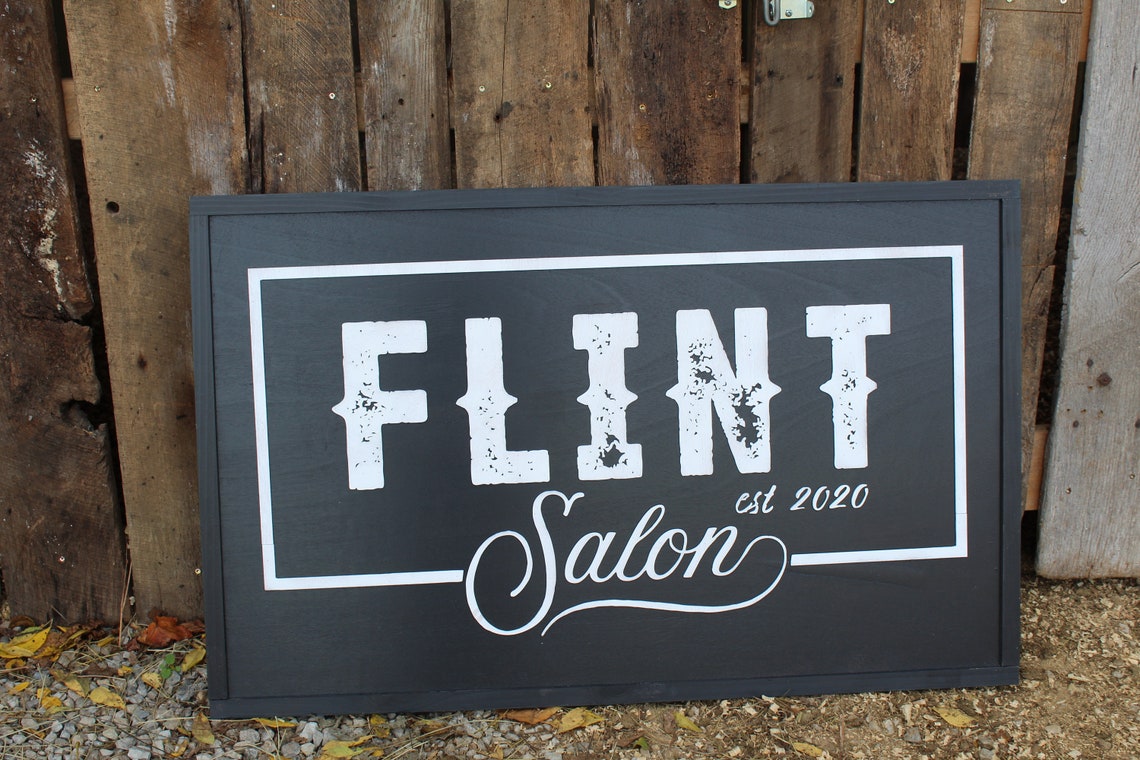 Large Custom Salon Business Sign Hair Dresser Beauty Parlor We - Etsy