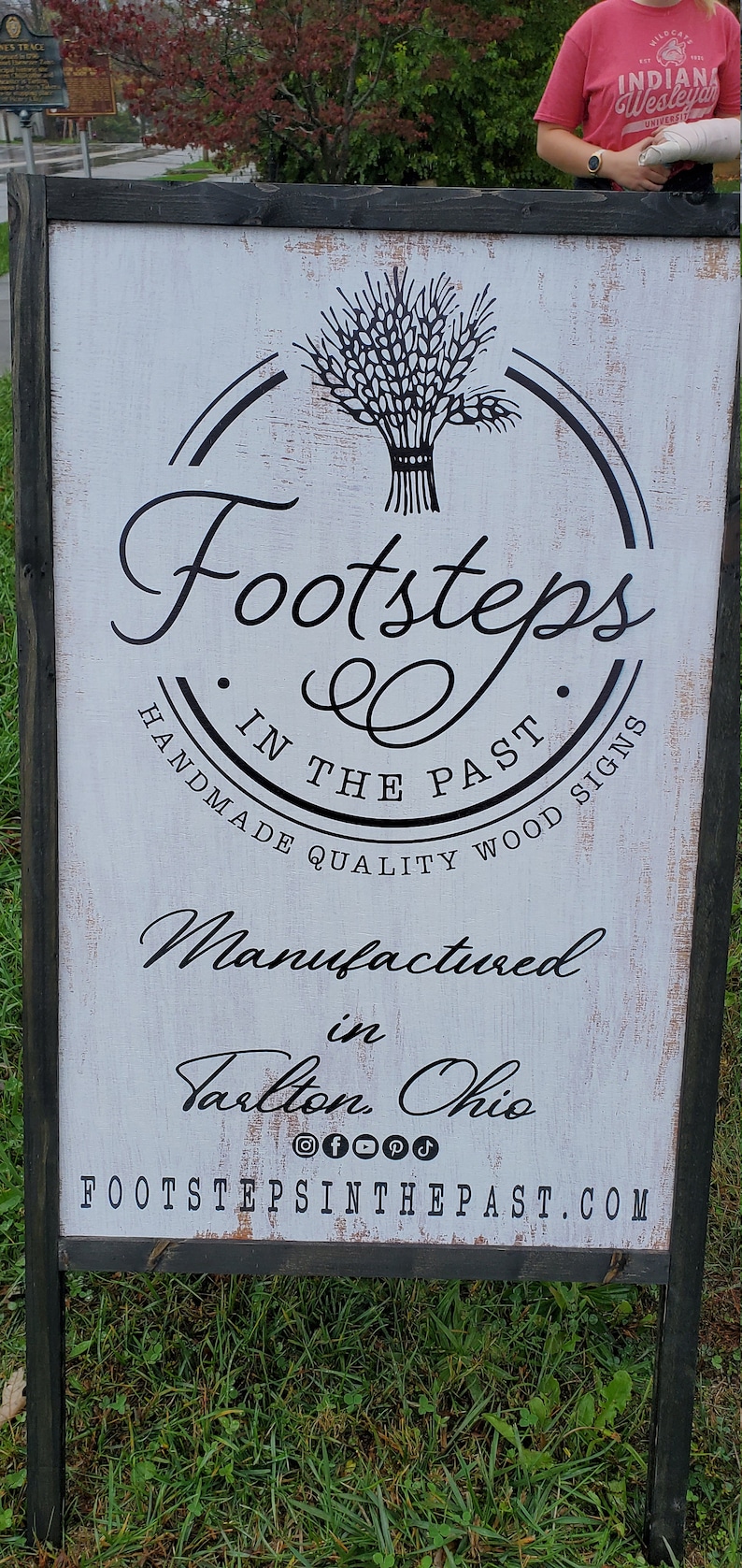 Custom Logo Sidewalk Sign: Folding A-frame Business Sign - Etsy