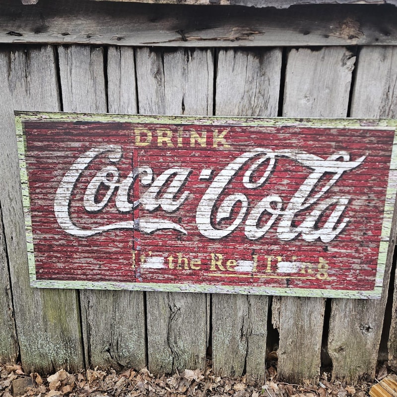 Vintage Coke Cola Sign - Etsy