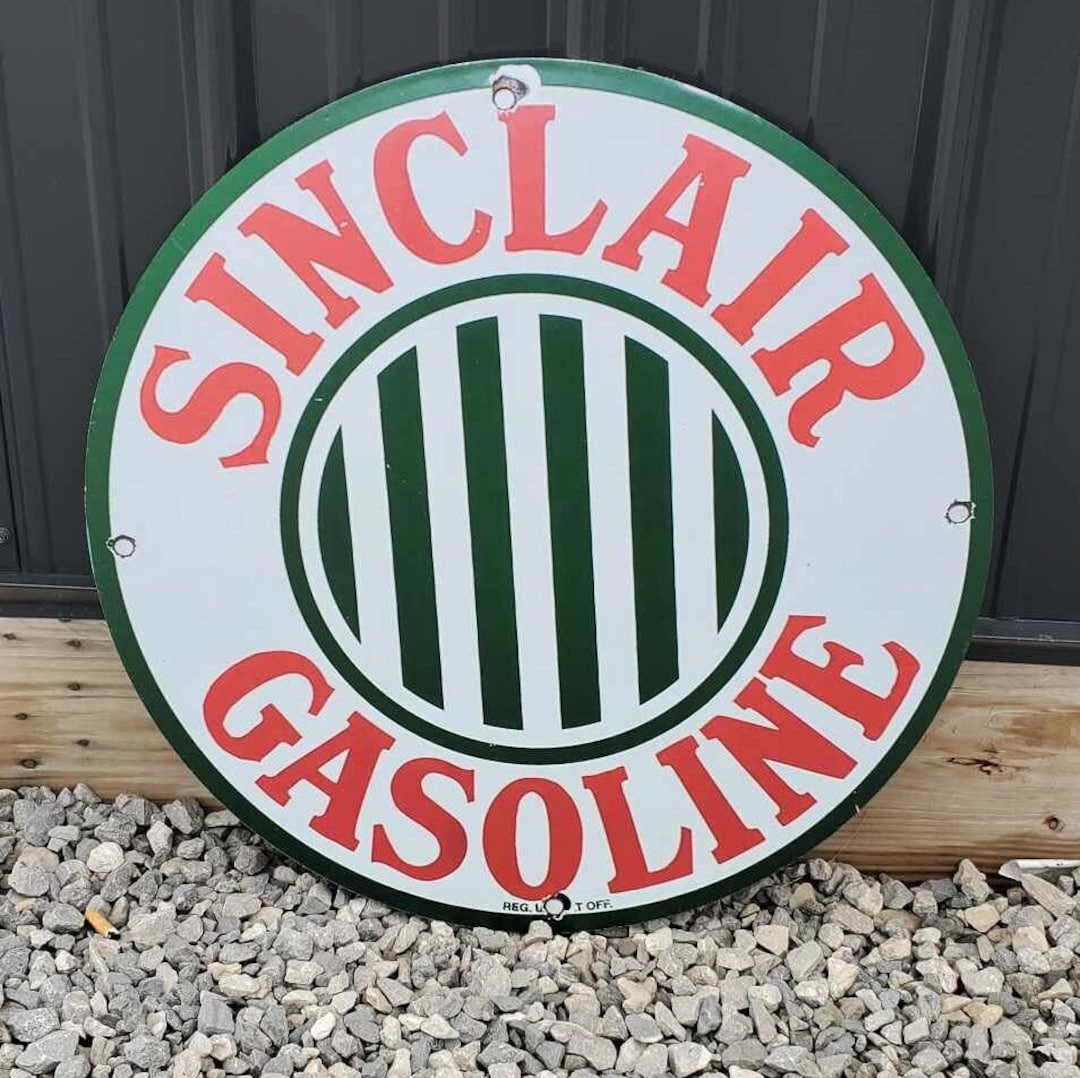 Sinclair Gasoline Oil Gas Station Reproduction Garage Sign for Him ...