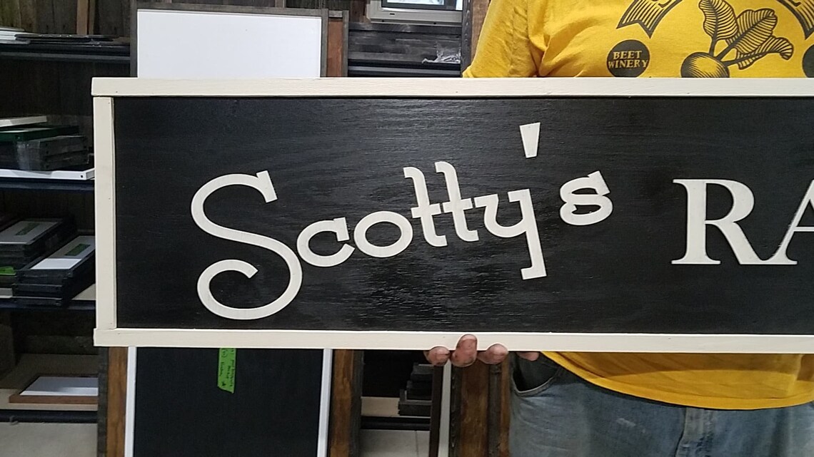 Large Custom Bar Sign Ranch Farm Restaurant Over-sized | Etsy