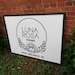 Luna Rosa Farms Homestead Sign Commerical Signage Floral Hoop - Etsy
