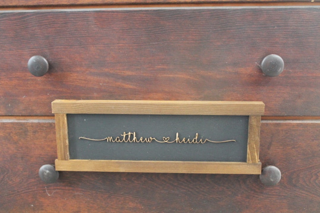 Wedding Gift Couple Gift Love Cursive Handmade Home Decor Cute ...