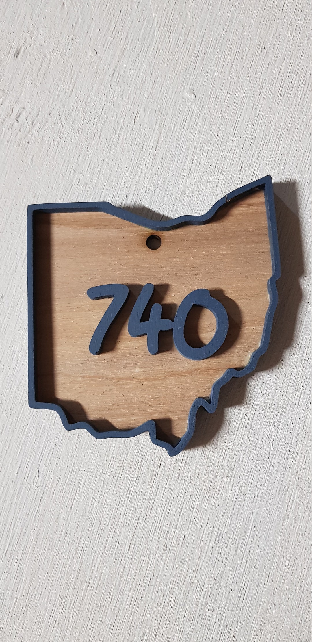 Custom State Wood Sign: Raised Area Code, Laser Cut Ohio - Etsy