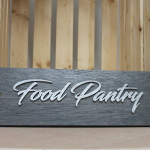 Door Sign Food Pantry Business Sign Unframed Name Plate Commerical ...
