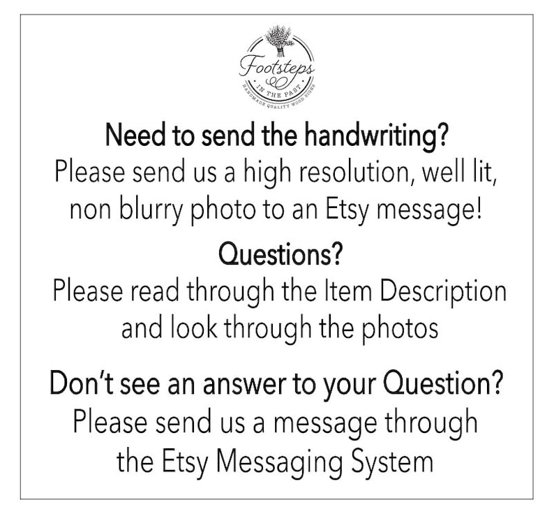 Personal Note Memorial Custom Handwriting Signature Loved - Etsy