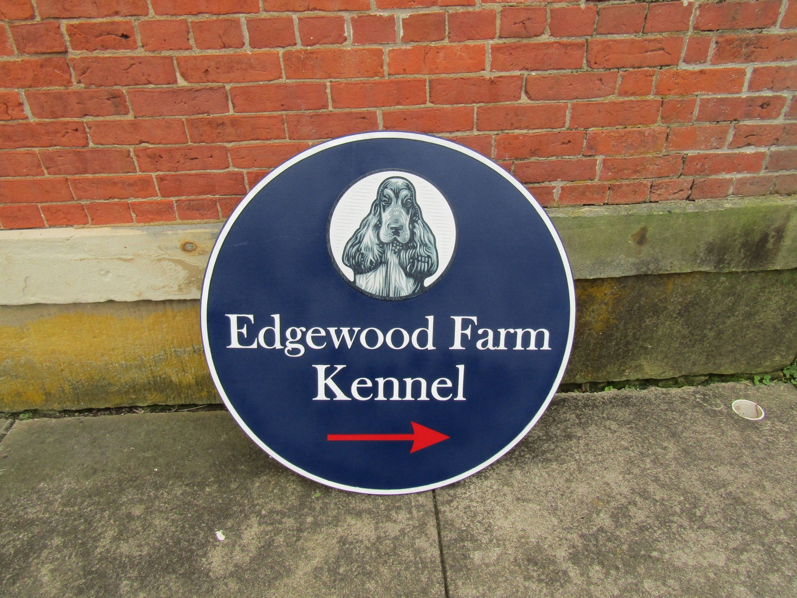 Kennel Custom Sign Cocker Spaniel Breeder Boarding Blue Dog - Etsy