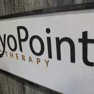 Therapy Small Business Custom Wood Sign Large Commercial Signage ...