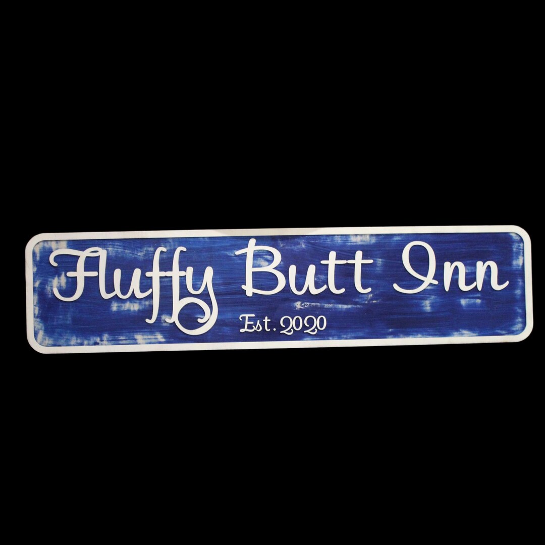 Custom Rustic Inn Sign – Oversized Distressed Wood Plaque With Raised ...