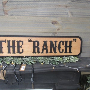 Oversized Large Custom Ranch Rustic Wooden Sign the Ranch Raised ...