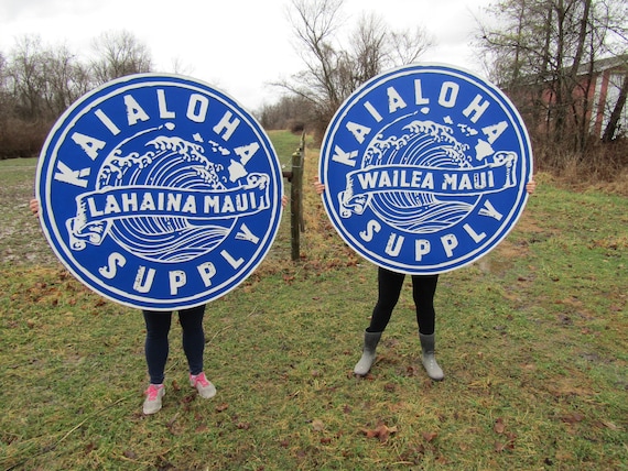 Lot of 2 Extra Large Round Custom Signs Commerical Signage | Etsy