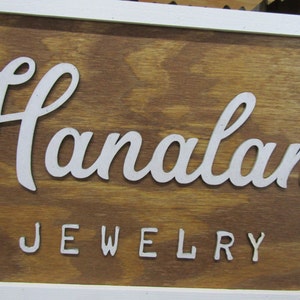 Permanent Jewelry Custom Business Signage Rectangle 3D Vendor Booth ...
