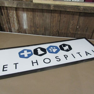 Veterinary Pet Hospital Vet Sign Store Front Entrance Cat Dog Animal ...