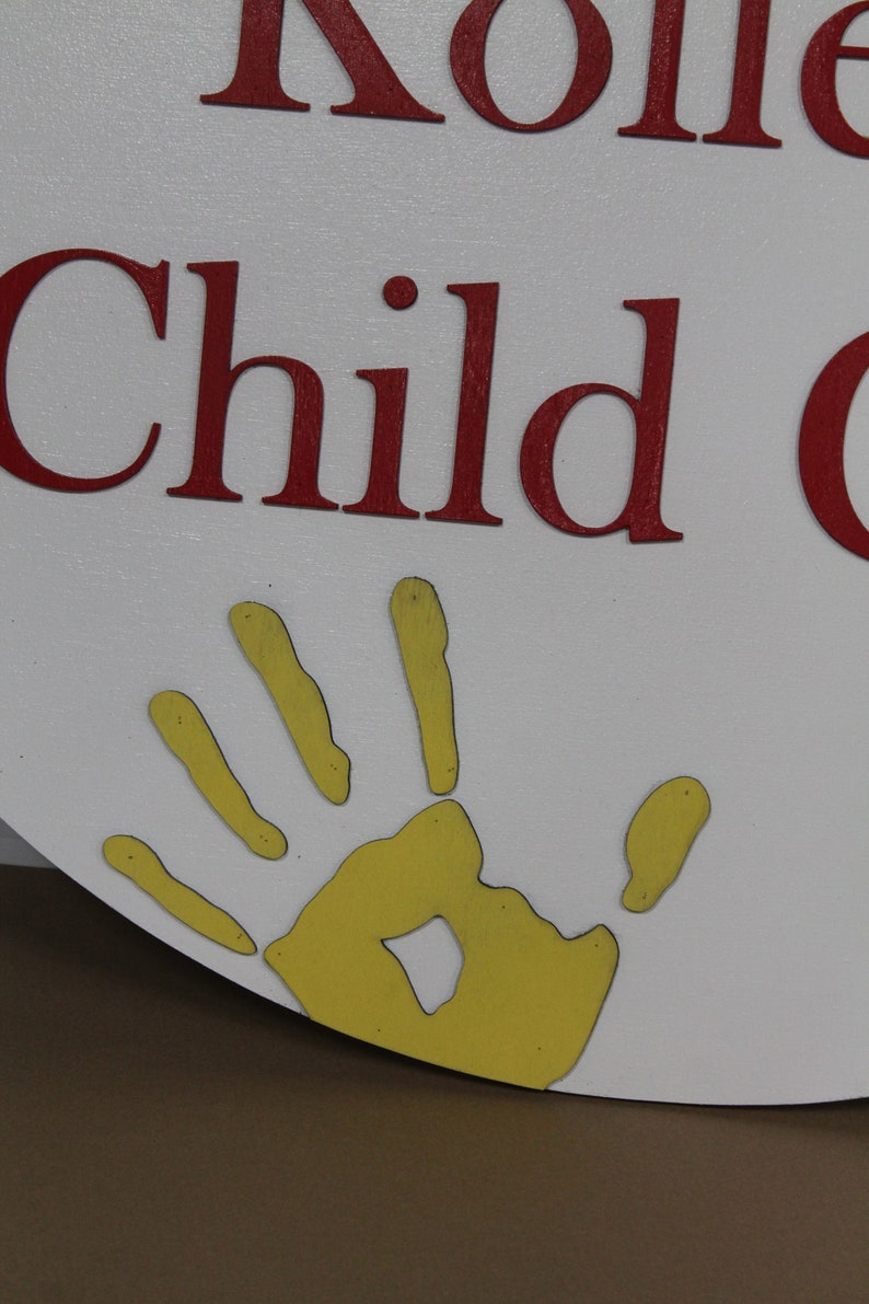 3D Child Care Sign – Custom Daycare or Preschool Logo Sign, Raised ...