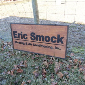 Custom Wooden Business Sign Commerical Signage Raised Text 3D Name ...