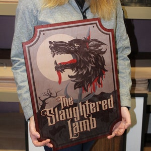 Large Slaughtered Lamb Sign With UV Ink Printed Extra Detail Contour ...