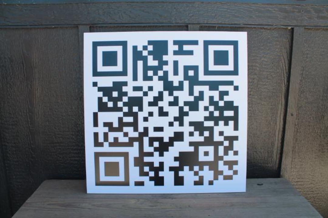 Custom QR Code Sign: Weatherproof PVC, Business Logo - Etsy