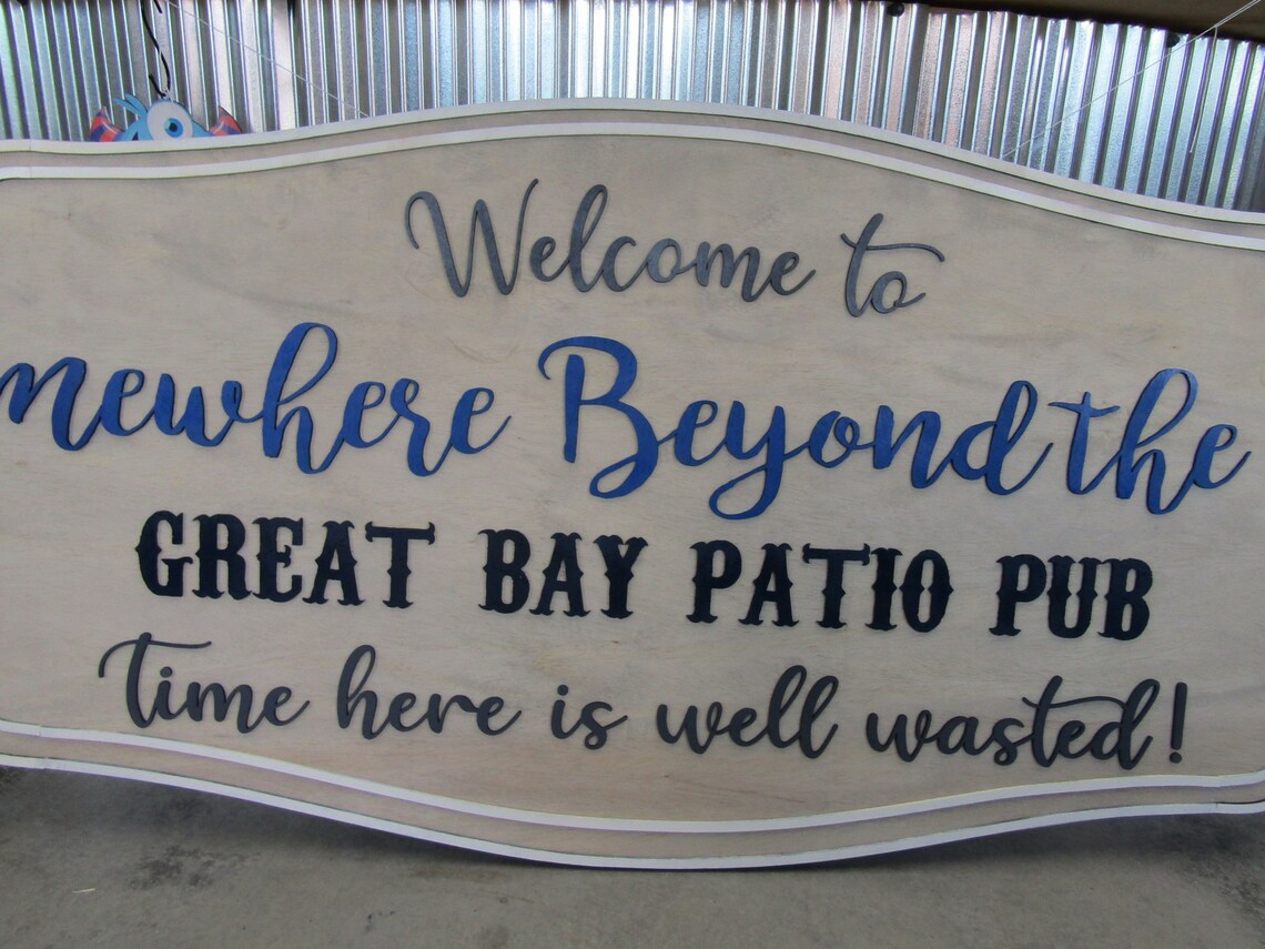 Custom Handmade Wood Sign Pub Signage Commerical Business Sign - Etsy