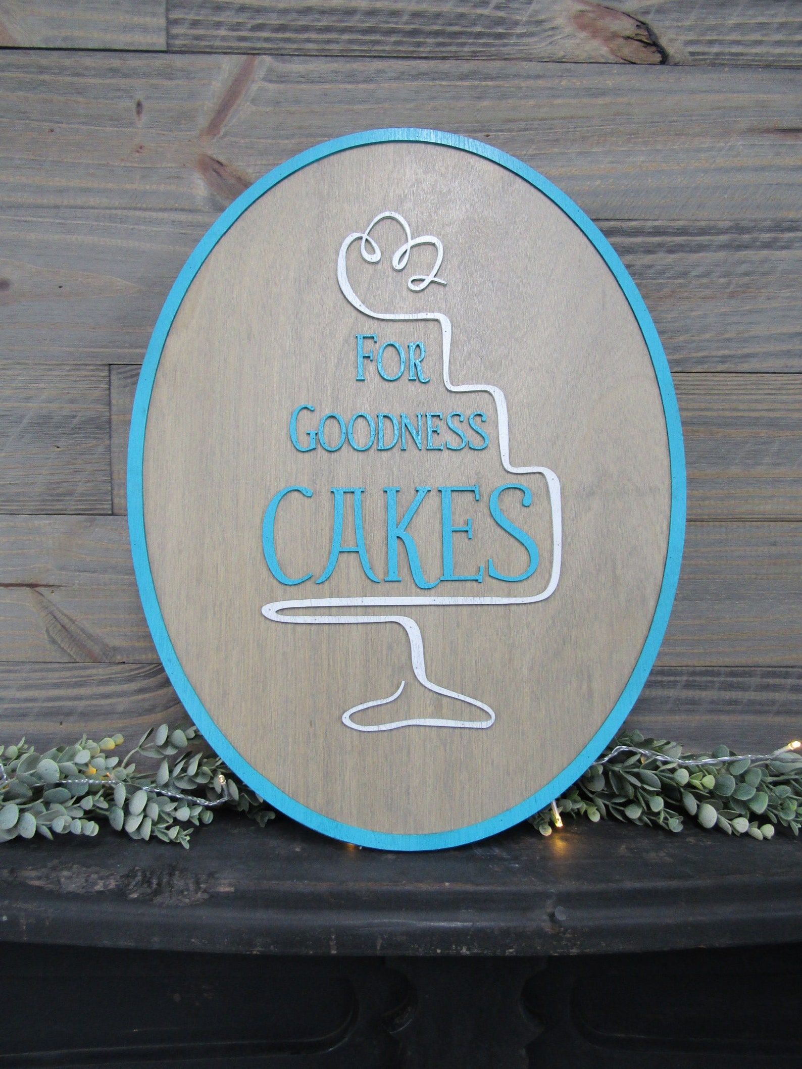 Bakery and Cakes Wood Sign – Funny Bakery Wall Decor for Kitchen or ...