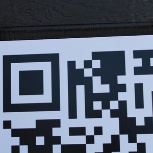 Custom QR Code Sign: Weatherproof PVC, Business Logo - Etsy