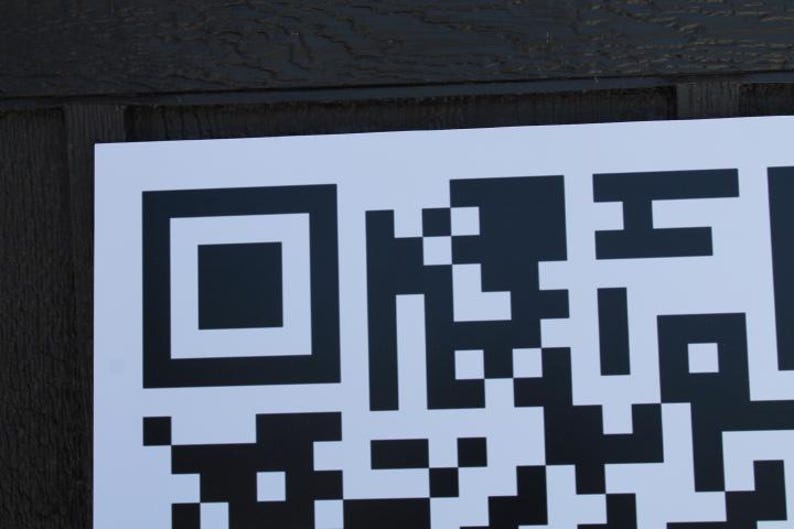 Letrero de código QR personalizado: PVC resistente a la intemperie ...
