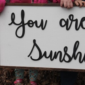 You Are My Sunshine, Sunshine, Extra Large 3D Sign, Wood Sign, Large ...