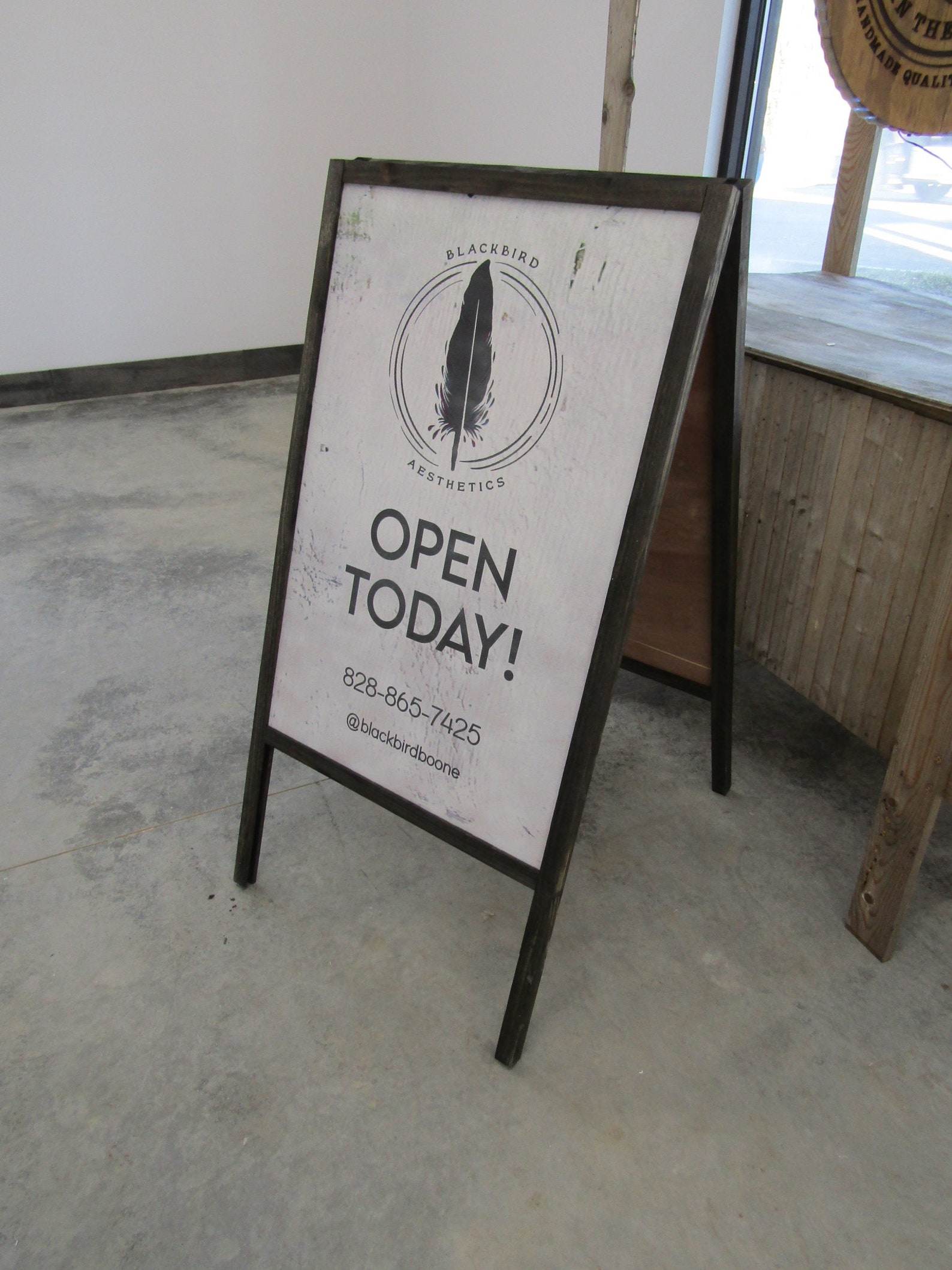 Sidewalk Sign A Frame Folding Sign Affordable Business Sign Your Logo ...