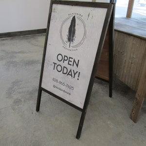 Sidewalk Sign A Frame Folding Sign Affordable Business Sign Your Logo ...