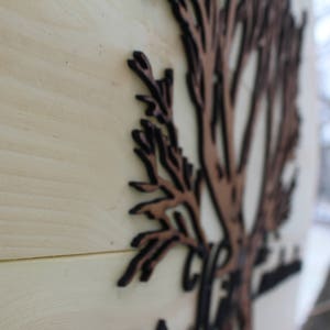 Natural 3D Raised Text Logo Oval Business Sign Custom Tree Your Graphic ...