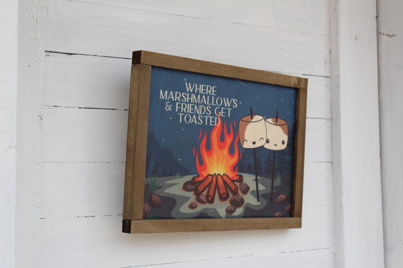 Campfire Sign Where Marshmallows and Friends Get Toasted Wood - Etsy