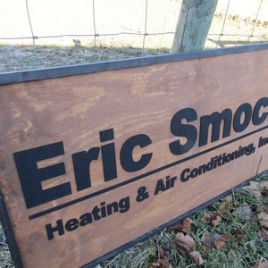 Custom Wooden Business Sign Commerical Signage Raised Text 3D Name ...