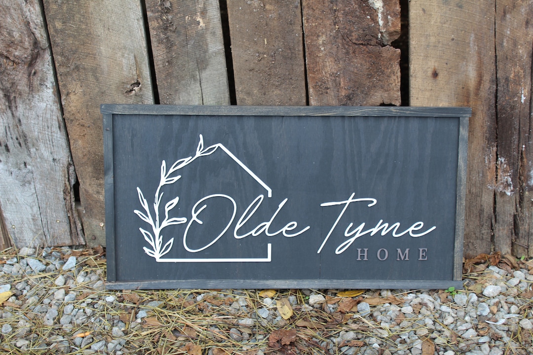 Custom Raised Text Image Business Sign Barn 3D Your Logo Rustic ...